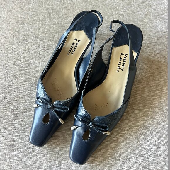 Valley Lane | Shoes | Valley Lane Sling Back Kitten Heels | Poshmark